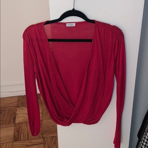 Tobi | Tops | Tobi Low V Long Sleeve | Poshmark